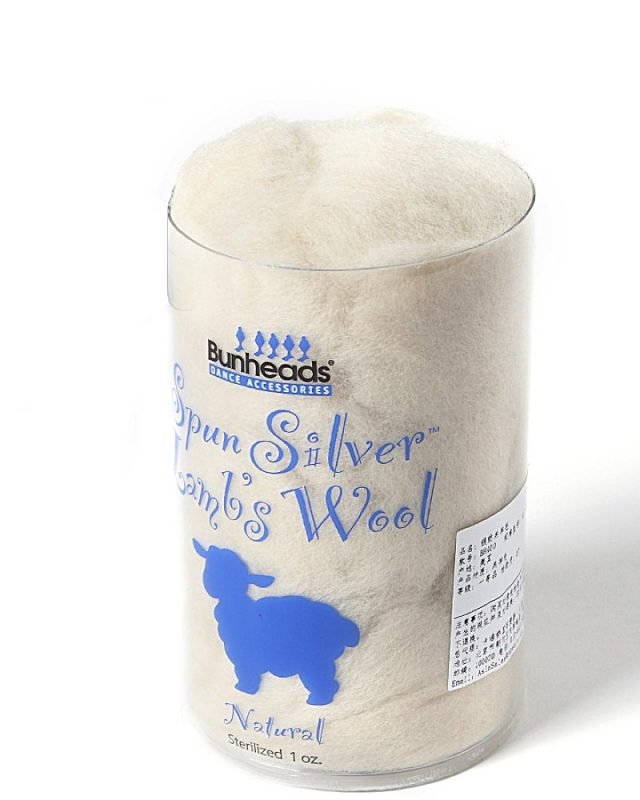 Spun Silver Lambs' wool for Pointe shoes by Capezio (USA) - Fitness ...
